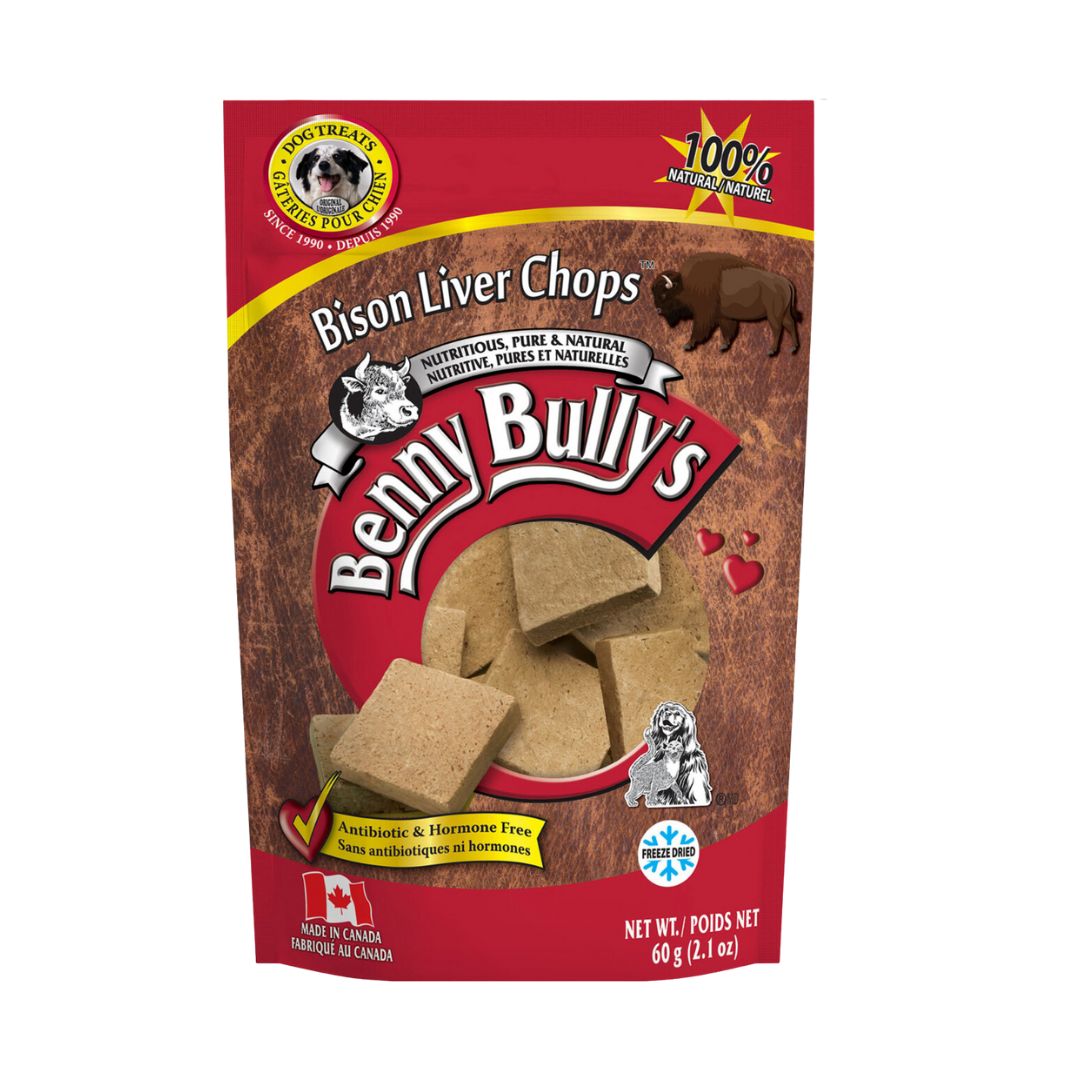 Benny Bully's Bison Liver Chops — Wholesome Canine