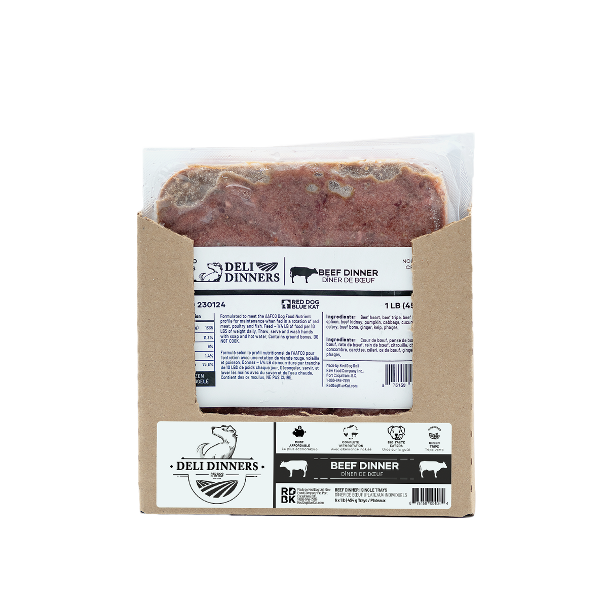 Beef Recipe Deli Dinner — Wholesome Canine