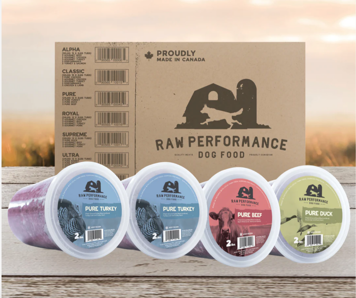 The Pure - 24 Pound Mixed Case By Raw Performance — Wholesome Canine