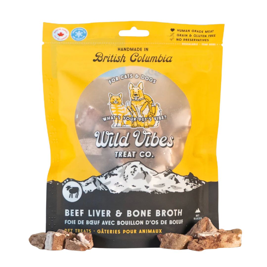 Wild Vibes Beef Liver & Bone Broth Treats — Wholesome Canine