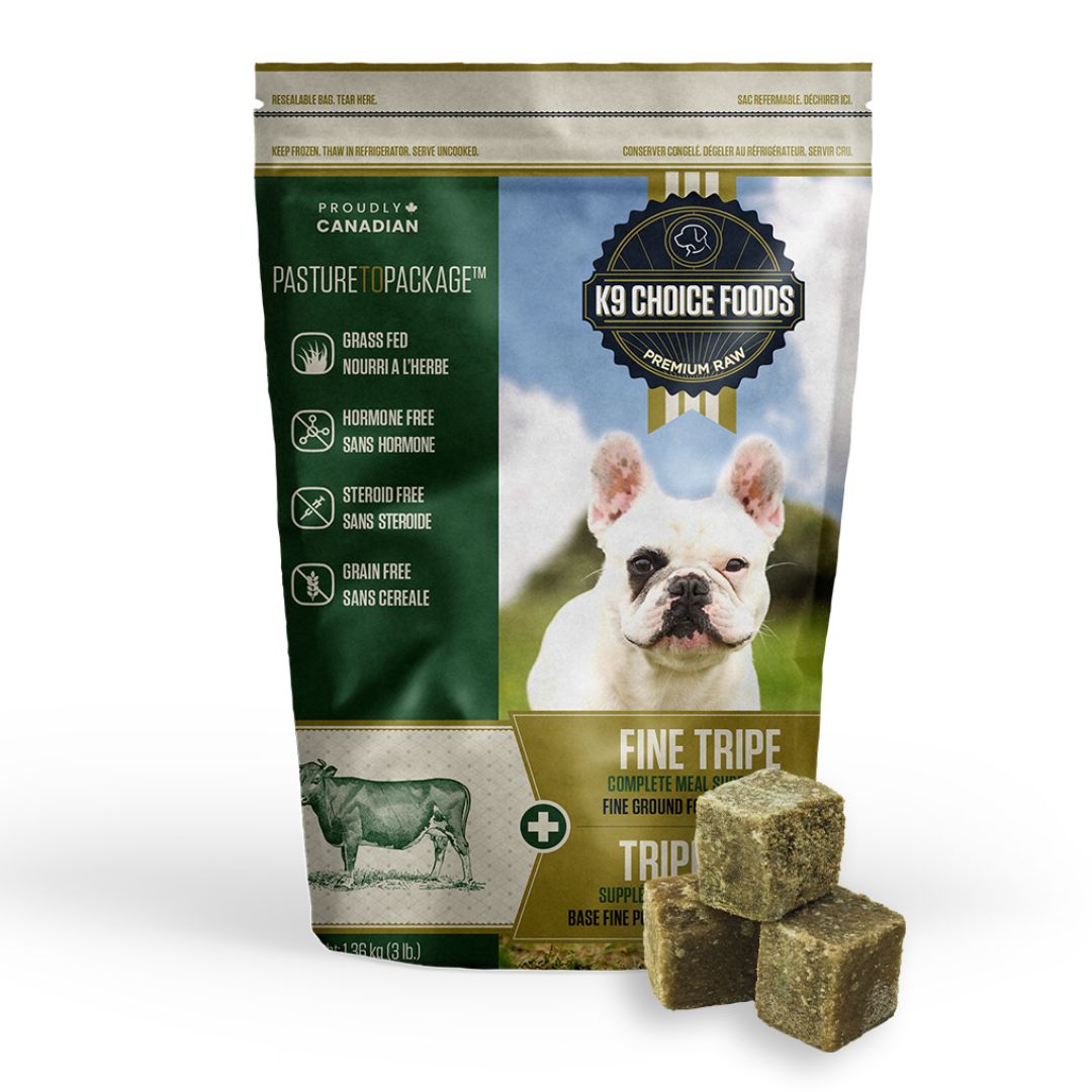 Fine Ground Tripe Cubes — Wholesome Canine